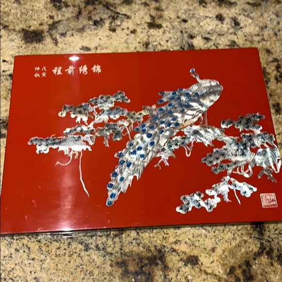 Yangzhou | Other | Vintage Yangzhou Chinese Lacquerware Peacock King ...